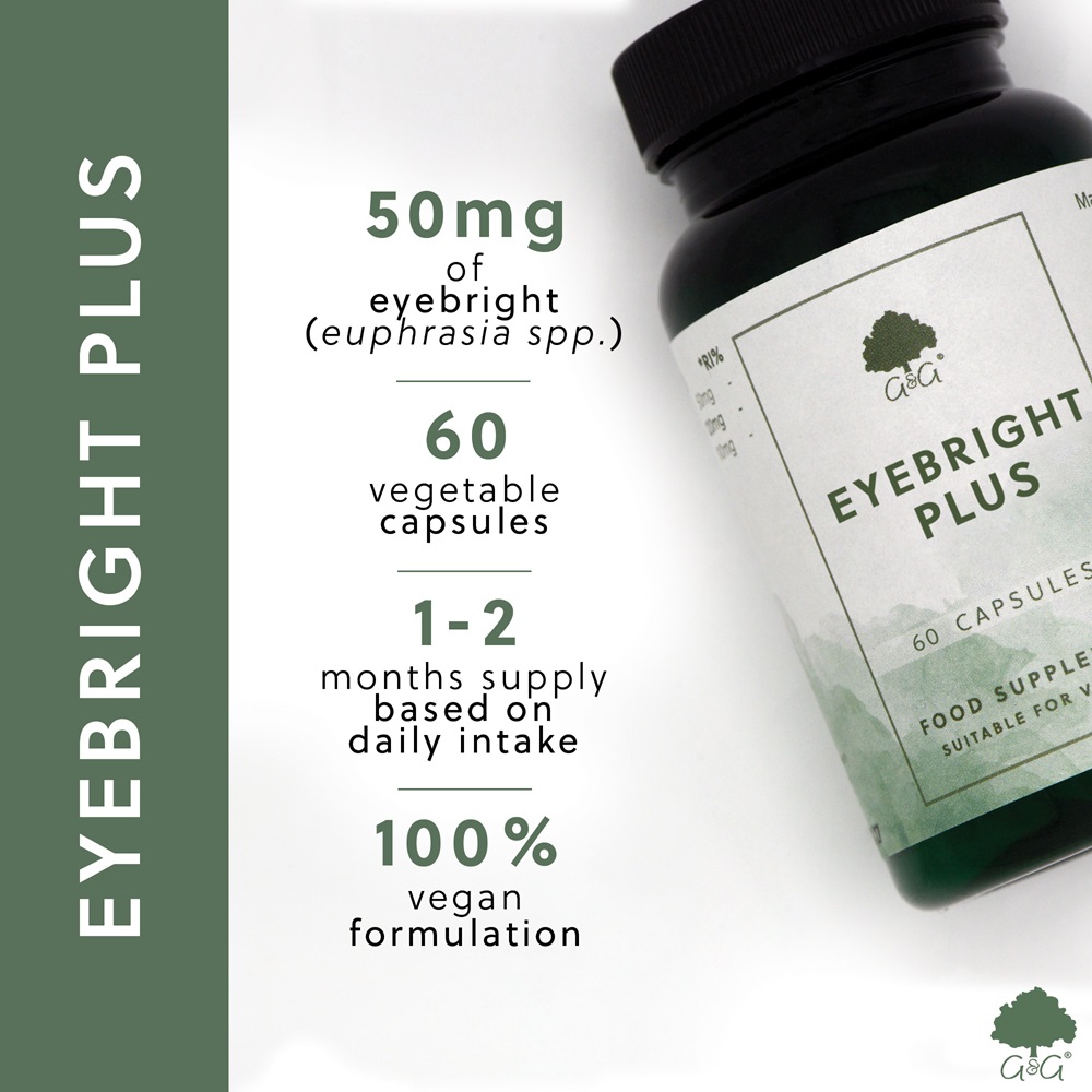 Eyebright Plus - 60 Vegan Capsules | G&G Vitamins