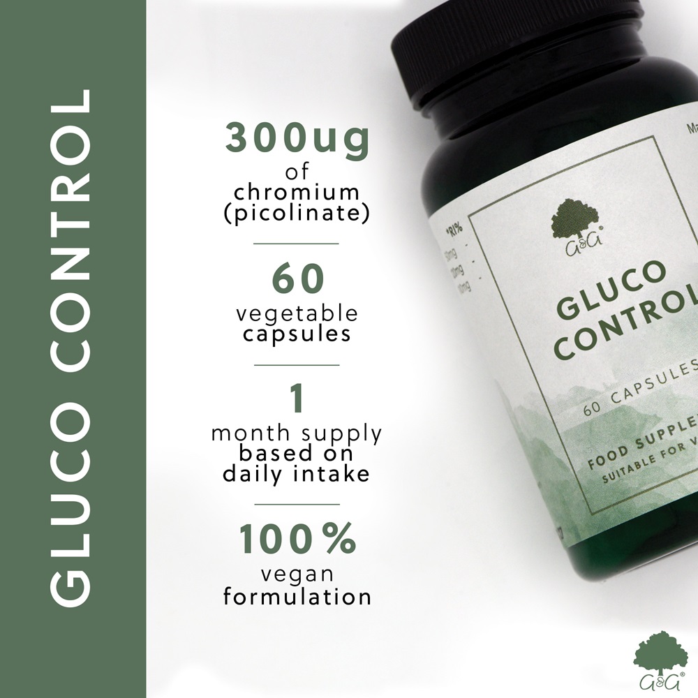 Gluco Control - 60 Vegan Capsules | G&G Vitamins