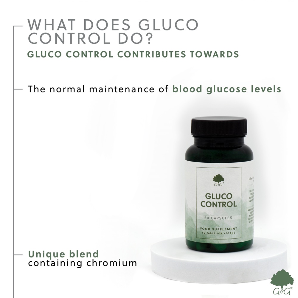 Gluco Control - 60 Vegan Capsules | G&G Vitamins