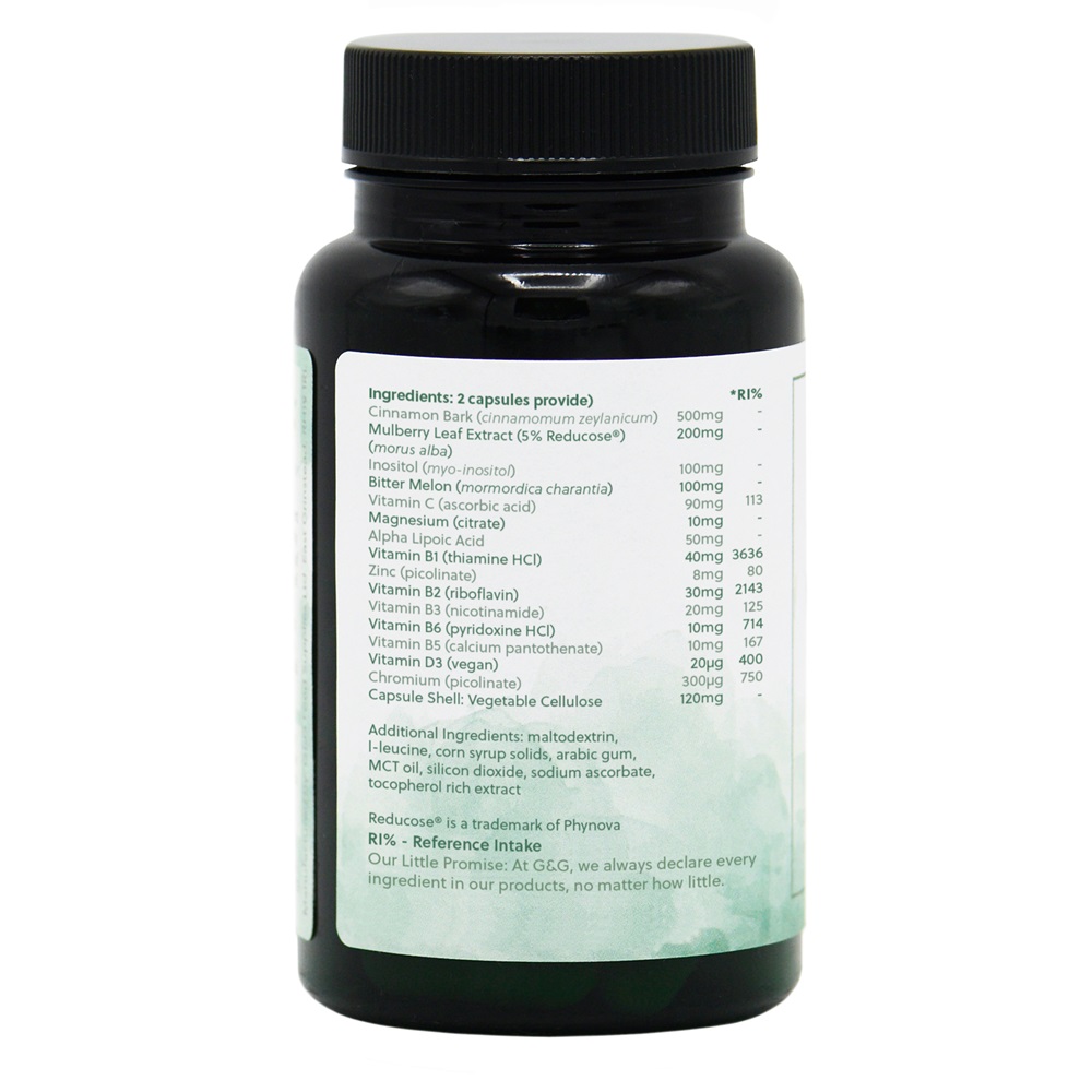 Gluco Control - 60 Vegan Capsules | G&G Vitamins