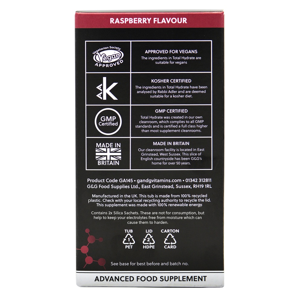 Total Hydrate Electrolyte Powder - 150g Powder | G&G Vitamins