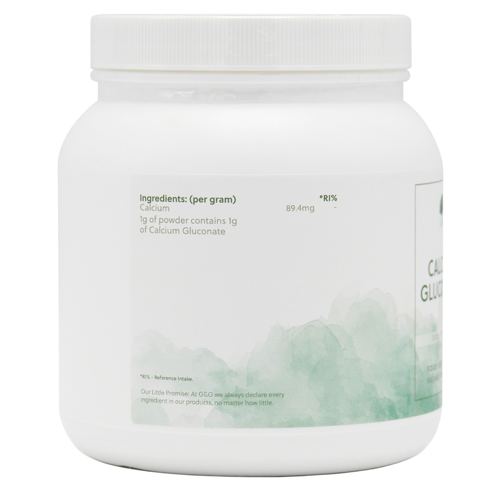 Calcium Gluconate - 350g Powder | G&G Vitamins