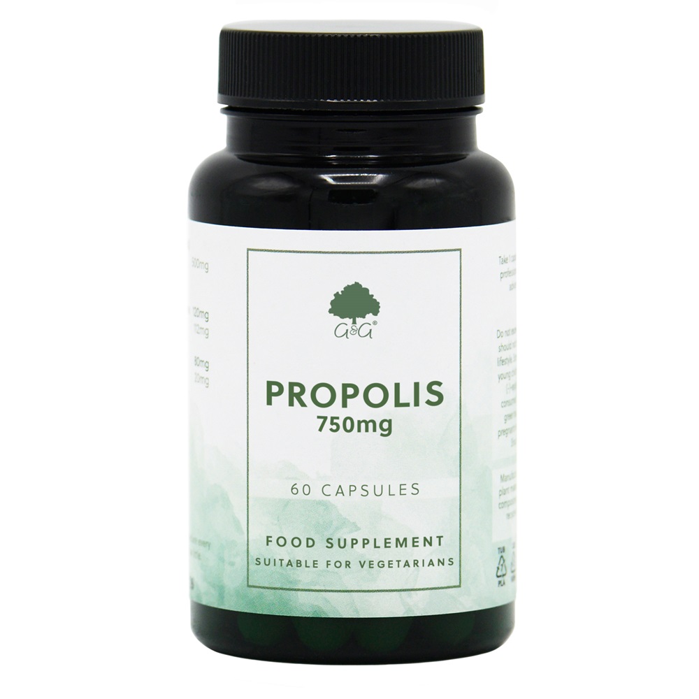 Propolis 750mg (5:1 Extract) - 60 Capsules | G&G Vitamins