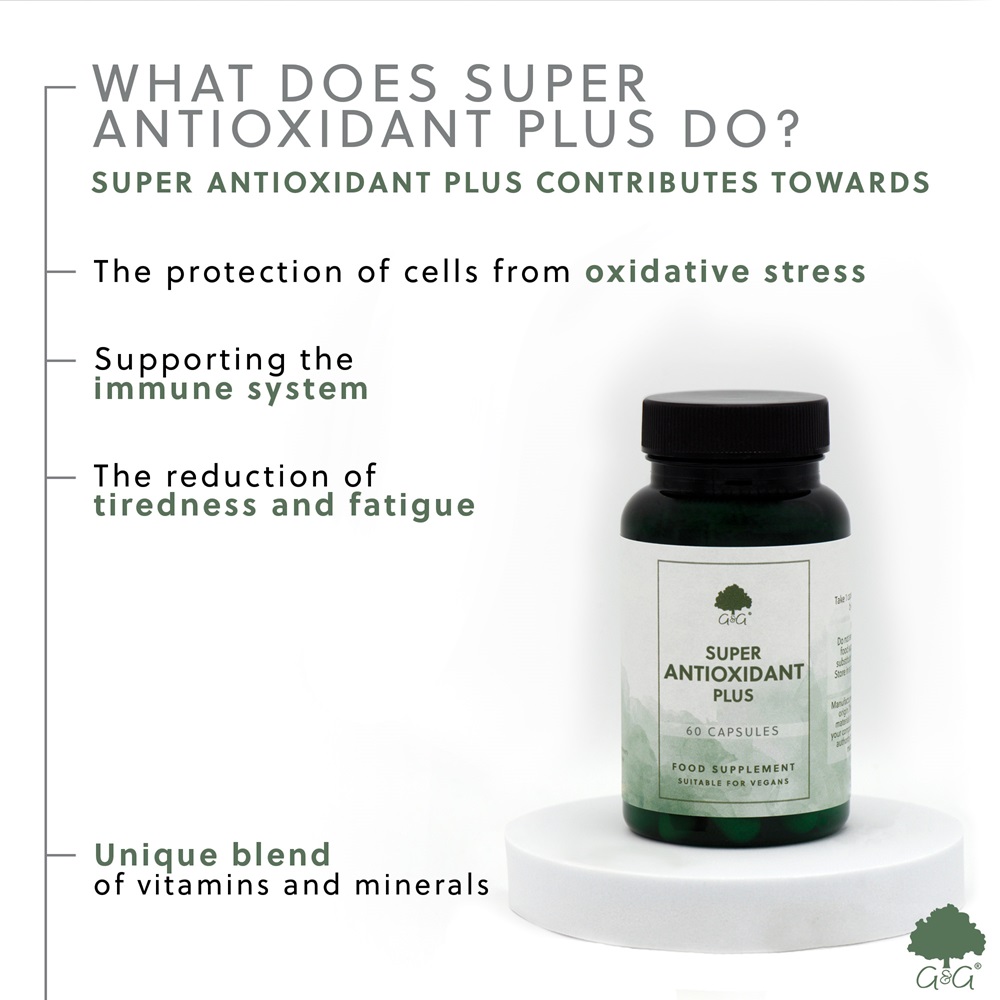Super Antioxidant Plus - 60 Vegan Capsules | G&G Vitamins