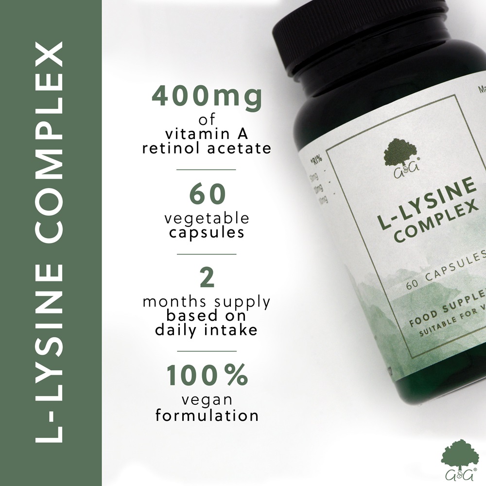 L-Lysine Complex - 60 Capsules | G&G Vitamins