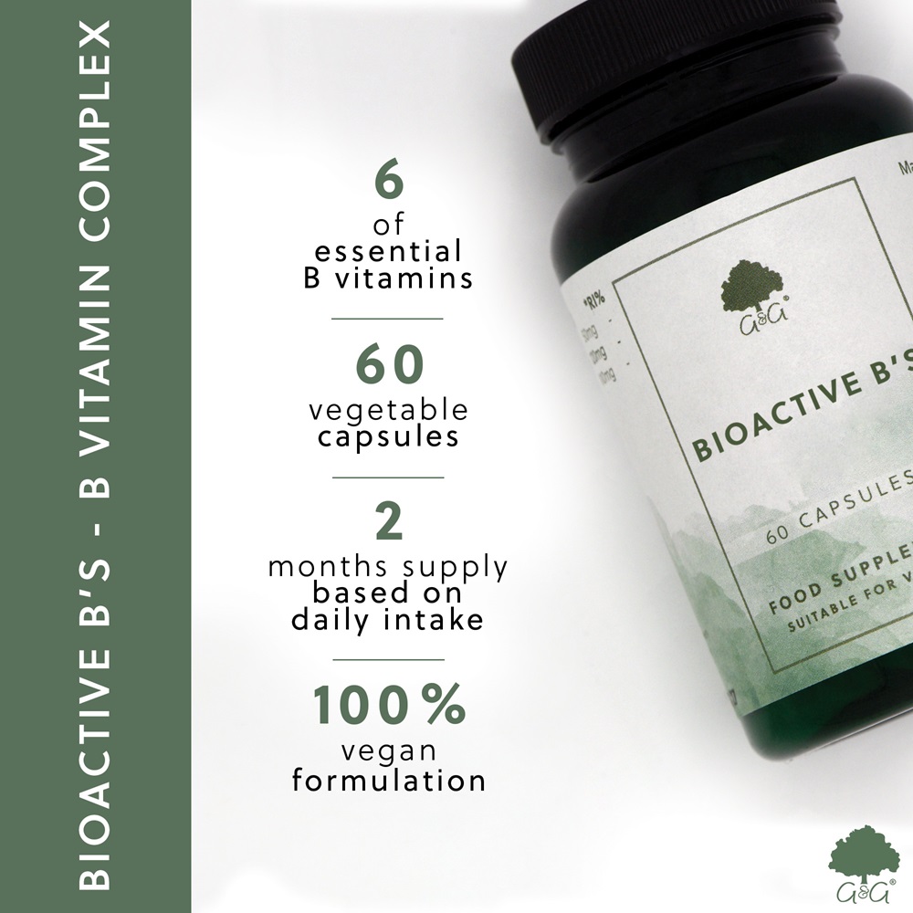 Bioactive B Complex - 60 Vegan Capsules | G&G Vitamins