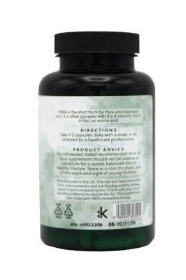 PABA (para-aminobenzoic acid) 300mg - 120 Capsules | G&G Vitamins